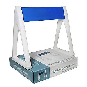 LINKTOR Lab Linear Pipettor Stand Rack, Hold Up 6 Micropipettes, Premium Engineering Plastic Polymer, Excellent Chemical Reagent Corrosion Resistance