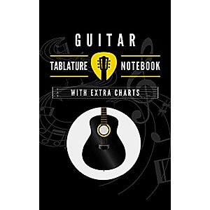Guitar Tablature Notebook with Extra Charts: Blank Guitar Tablature Paper, Standard Tab Manuscript Paperback Chord Chart Ukulele Strumming, Circle of Fifths
