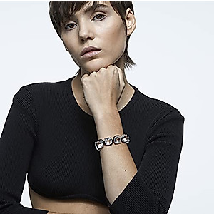 SWAROVSKI Harmonia Soft Bracelet, Large Clear Cushion-Cut Crystals on a Mixed Metal Setting, from The Harmonia Collection