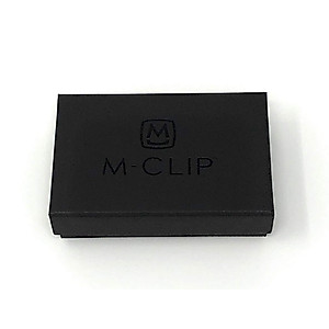 M-Clip Stainless Steel Blackout Money Clip (Chevron) - Cash and Credit Card Holder for Men - Minimalist Slim Wallet Alternative