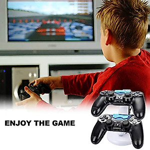 2 Pack PS4 Controller Charger, Playstation 4 / PS4 / PS4 Pro / PS4 Slim Controller Charging Dock Stand Stations with Dual Micro USB Fast Charging & LED Indicator (Black & White)