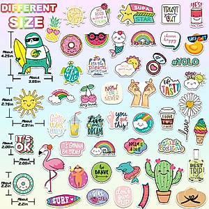 145Pcs Water Bottle Stickers for Girls Teens Kids Waterproof Inspirational VSCO Vinyl Stickers for Laptop Skateboard Aesthetic Trendy Cute Word Stickers School Reward Decals