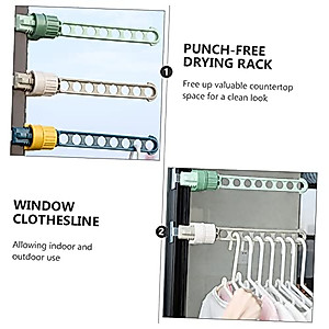 CAXUSD 2pcs Clotheshorse Collapsible Drying Rack for Clothes Sweater Drying Rack Wall Mount Clothes Rack Multifunctional Pants Rack Hanger Hanging Clothes Collapsible Laundry Rack Scarf