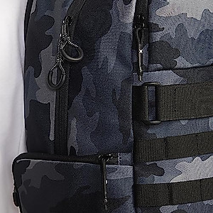 Hurley Mens Skateboard Backpack, Grey Camo, One Size