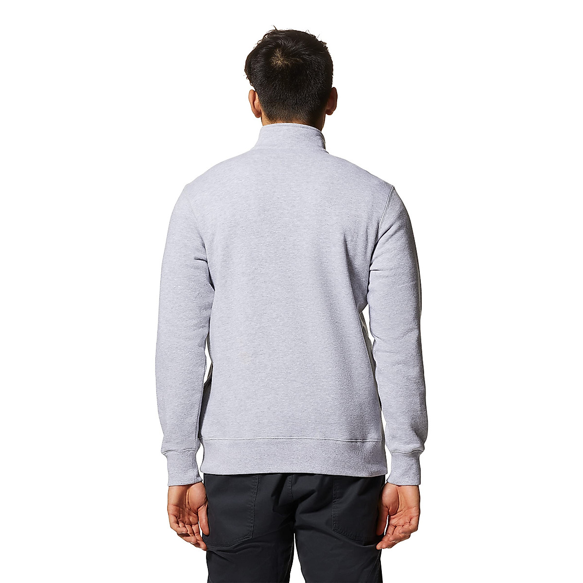 Mountain Hardwear Men's MHW Logo 1/4 Zip, Hardwear Grey Heather, XL