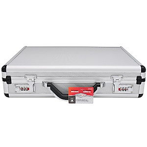 RoadPro SPC-931R 17.5" x 4" x 13" Silver Aluminum Briefcase,Medium