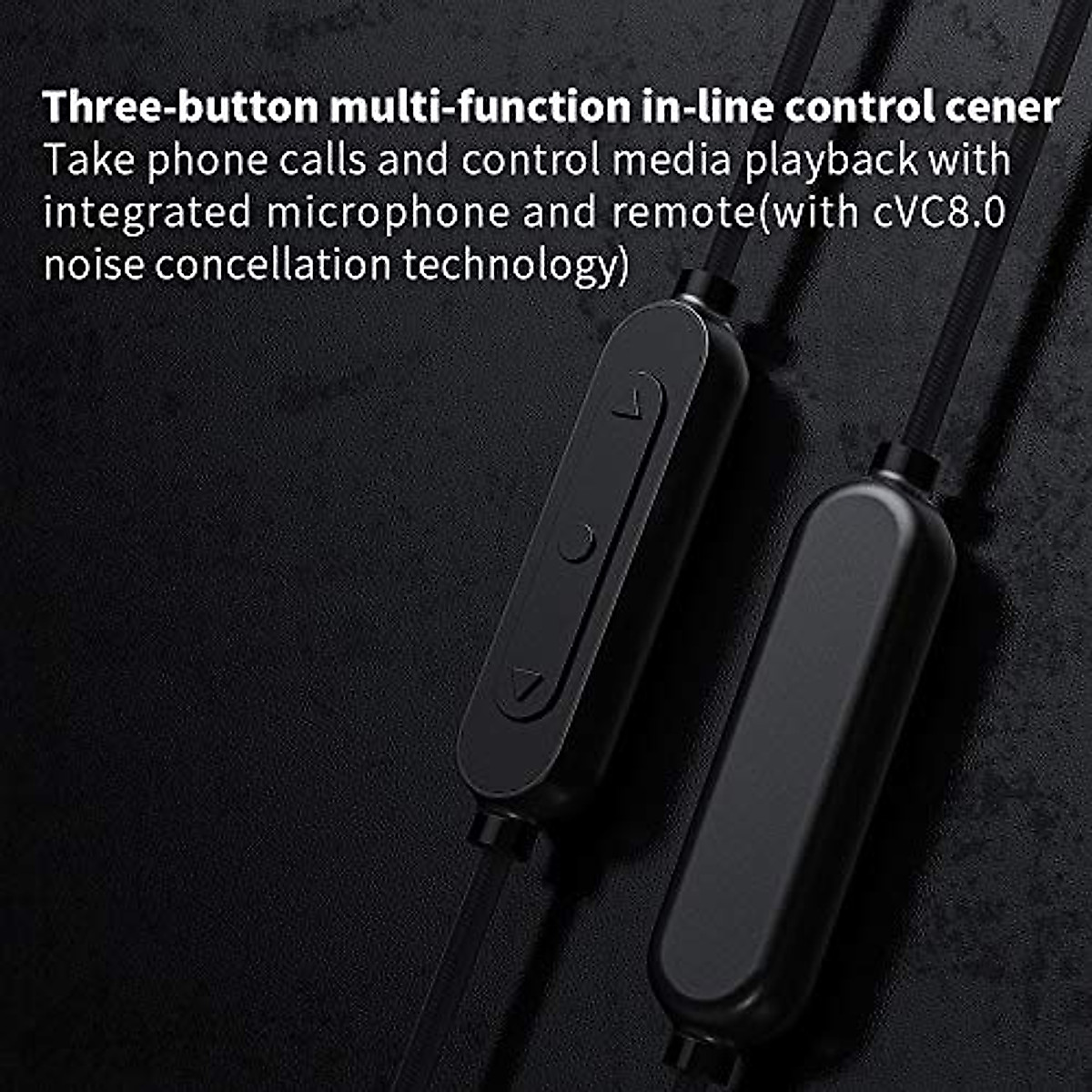 FiiO LC-BT1 Earphone Headphones Cable Bluetooth HiFi Wireless with aptX/AAC/SBC Support and Mic, 7H Playtime and App Control (MMCX)