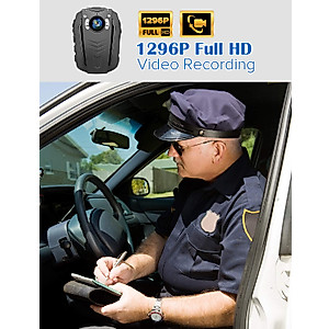 BOBLOV PD70 64GB WiFi Body Camera 1296P Wearable Body Cameras Night Vision Camera Built-in Memory Light and Small Body with Audio Recording 170 Degree for Law Enforce or Daily Use (64GB)
