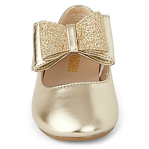 Gymboree, and Toddler Girls Dressy Ballet Flat,Gold,1