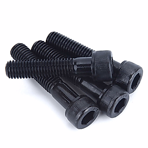 10 Pcs M10-1.5 x 30mm Hex Socket Head Cap Screws, 12.9 Grade Alloy Steel, Allen Socket Drive, Black Oxide Finish, Machine Thread，Full Thread （10 Pcs M10-1.5 x 30mm）