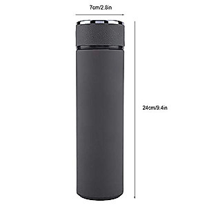 Stainless Steel Vacuum Water Bottle Tea Coffee Leak poof Thermos Car Office Cups(grey)