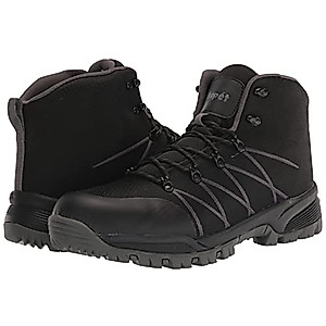 Propét Men's Traverse Hiking Boot, Black/Grey, 10 Wide