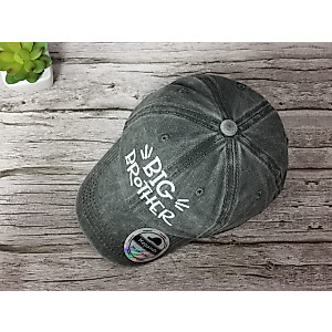 Hepandy Big Brother Gifts for Toddler Boy, Embroidered New Brother Baseball Hat for Kids Youth, Embroidery Adjustable Hat Trucker Hat