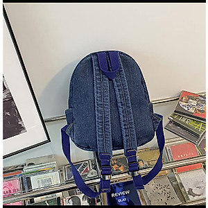 XPONNI Small Backpack Purse for Teen Girls Grunge Accessories Purse Backpack for Women Mini Backpack Purse (Light blue)