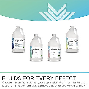 Froggy's Flakes Snow Machine Fluid, Extra Dry Formula Snow Fluid with 30 Feet Float/Drop, 1 Gallon
