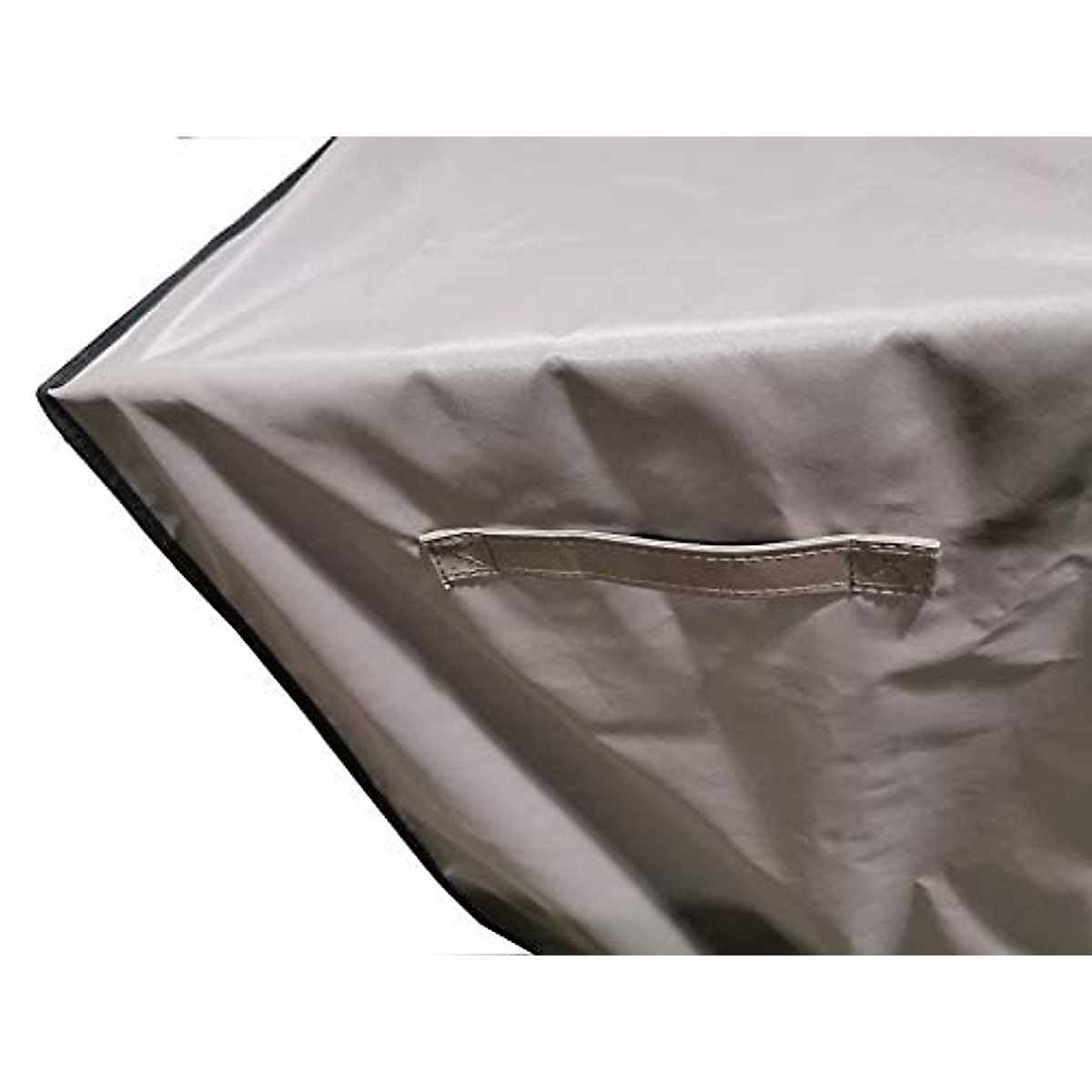 XXL Storage Box Cover with Straps and Handles, Waterproof Heavy Duty Outdoor Furniture Winter Cover for Keter, Suncast Container (Deck Box Cover, 63"(L) 30"(D) 28.3"(H))