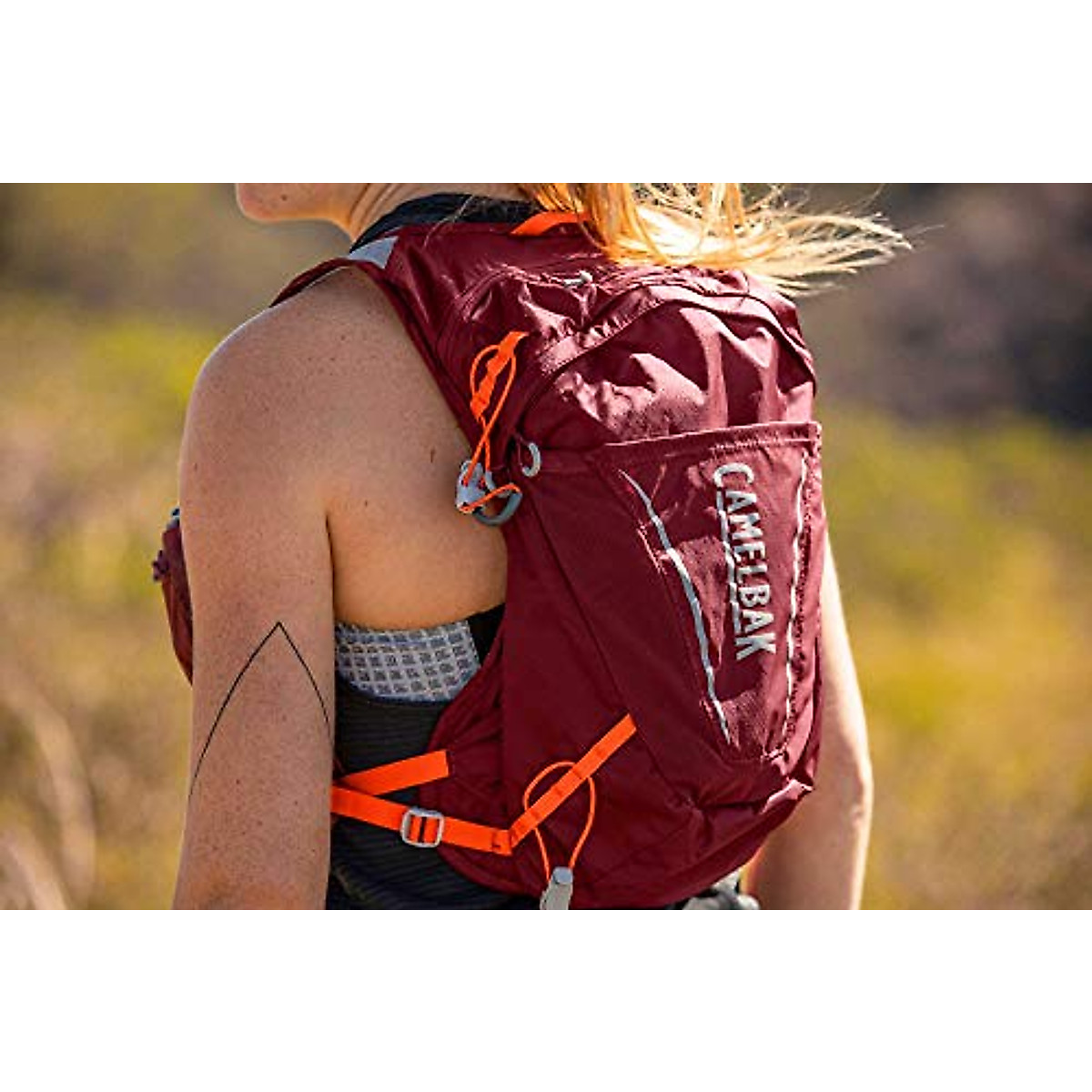 CamelBak Women's Octane 9 Hydration Pack 70 oz, Burgundy/Hot Coral