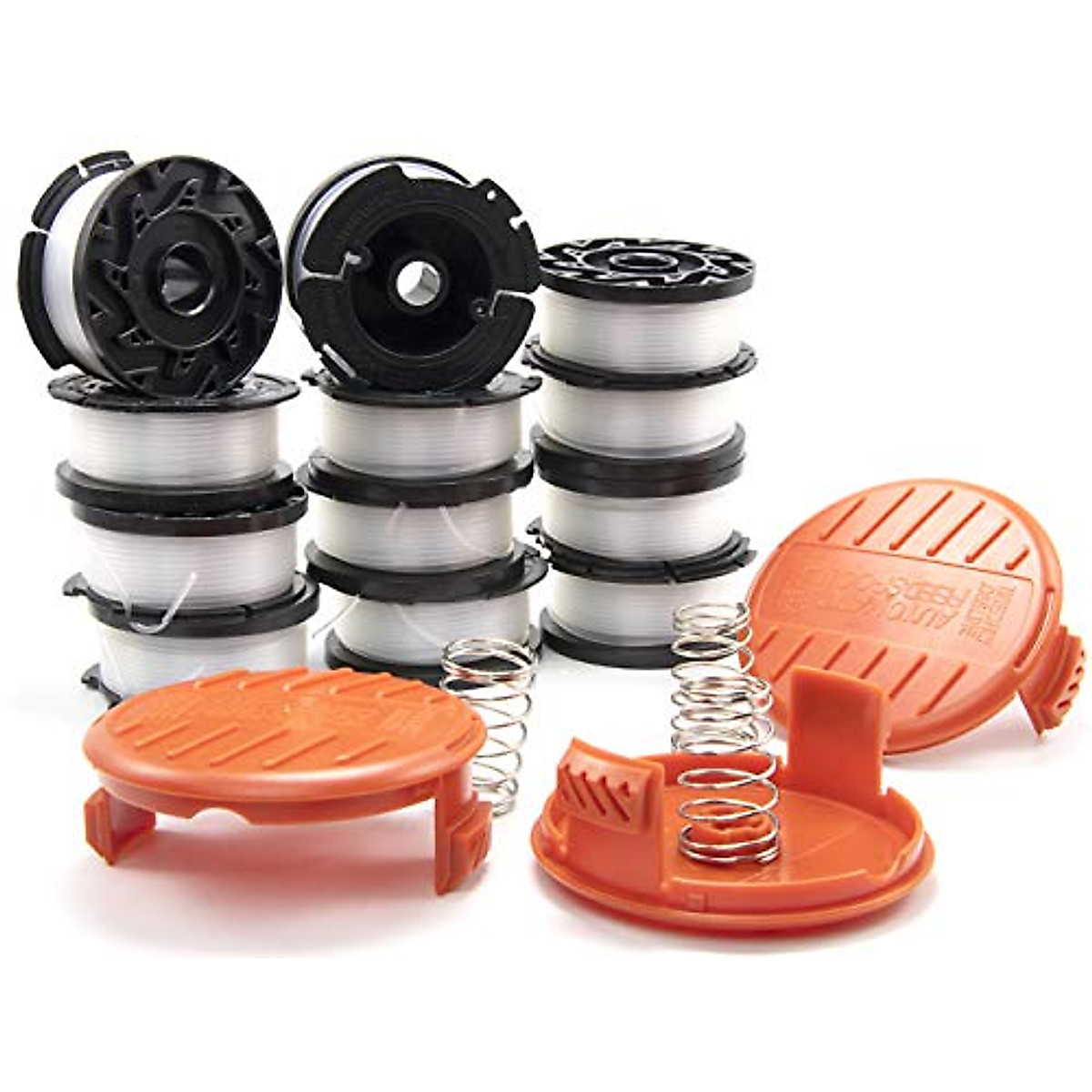 AF-100 Spool for GH900 GH600 String Trimmer, AF-100-3ZP 30 Foot 0.065 String Trimmer Line - AF100 Replacement Spool - Replace AF1003ZP, AF-100-BKP, AF-100-2 (12 Spools, 3 Caps and Springs)