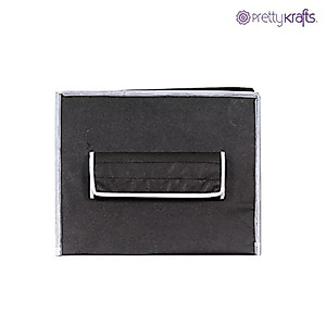 PrettyKrafts Hanging Organizer 6 Shelves Wardrobe Organiser - Black