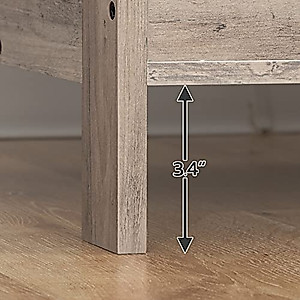 HOOBRO Storage Chest, Retro Toy Box Organizer with Safety Hinge, Sturdy Entryway Storage Bench, Wooden Look Accent Furniture, Easy Assembly, Greige BG100CW01