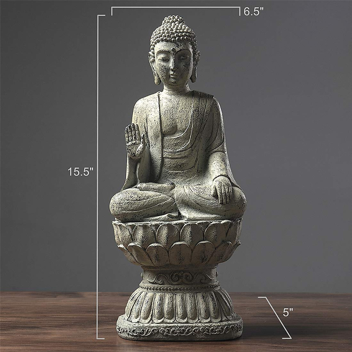 Zen World Buddha Statue, for Zen Decor Spiritual Decor Meditation Decor, Bring You Inner Peace and Love