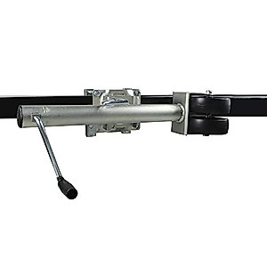 MaxxHaul 70149 Trailer Jack with Dual Wheels - 26-1/2" to 38" Lift Swing Back - 1500 lbs. Capacity , Grey