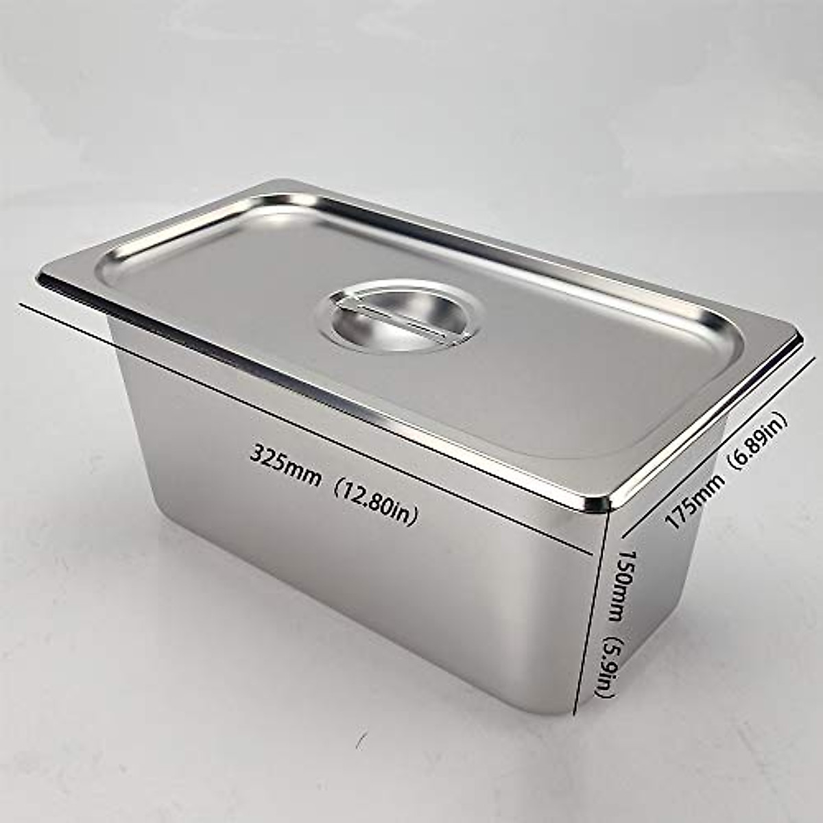 DULONG Commercial Bain Marie Electric Food Warmer Buffet Warmer Soup Warmer Stove Steam Table Stainless Steel Container Temperature Control for Catering Restaurant Commercial Grade 1350W(1/3 GN 3 Pan)