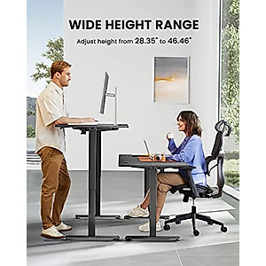 ErGear Height Adjustable Electric Standing Desk Dual Monitor Desk Mount