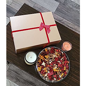 Golden Gift Box With Magnetic Lid