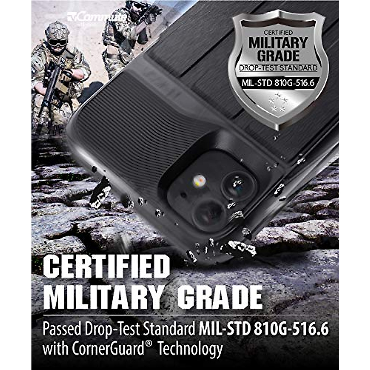 VENA vCommute Wallet Case Compatible with Apple iPhone 11 (6.1"-inch 2019), (Military Grade Drop Protection) Flip Leather Cover Card Slot Holder with Kickstand - Space Gray