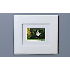 Fox Hollow Furnishings Landscape Recessed Picture Frame Medicine Cabinet (14" W x 11" H) - Shaker White