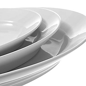 Pillivuyt, XX Large Classic White Oval Porcelain French Serving Platter, Turkey Platter, 21.5 Inches x 13.5 Inches, Oven, Freezer, Microwave to Table