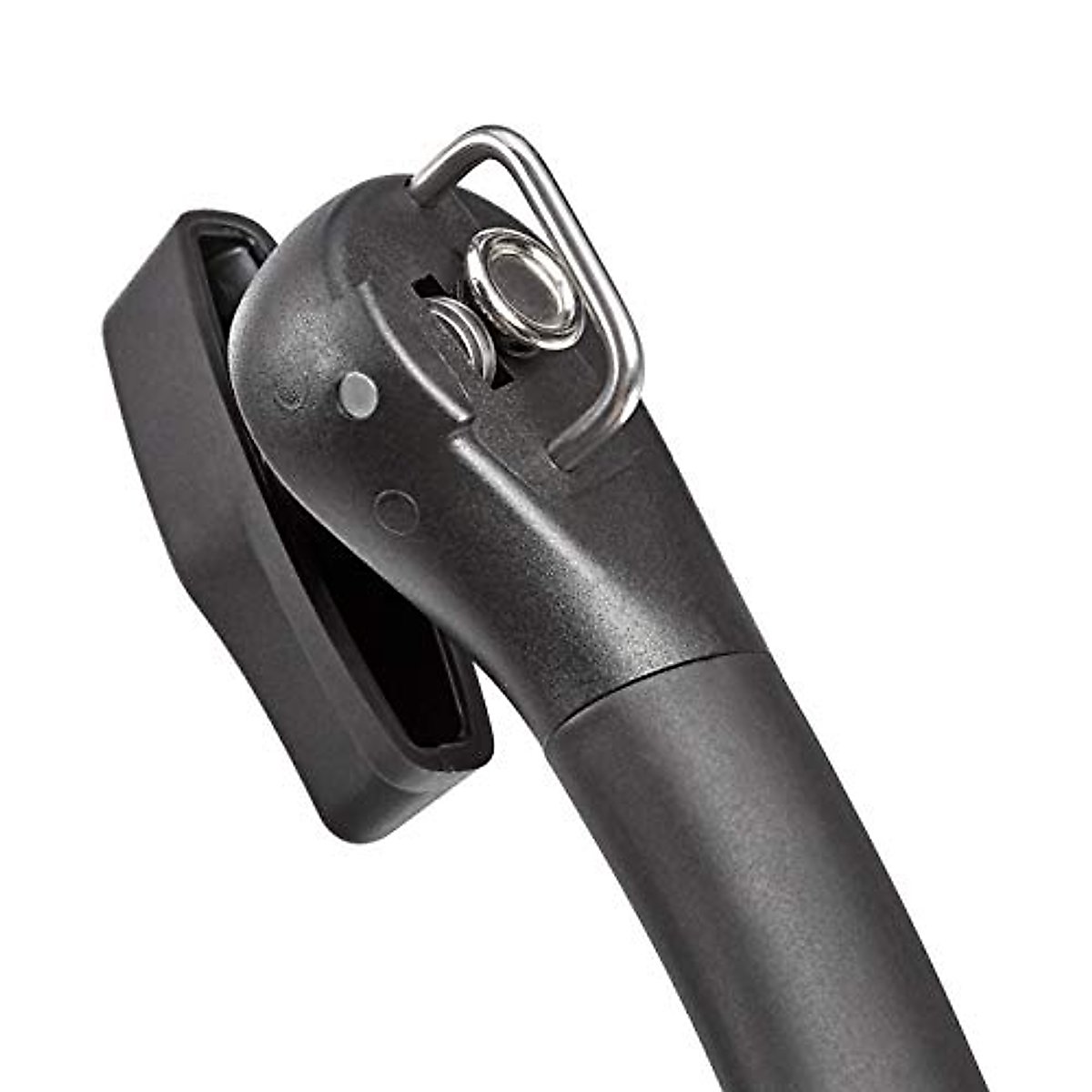 Amazon Basics Safe Cut Can Opener, Black Soft Grip Handle