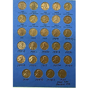 Complete Lincoln Wheat Penny Cent Collection Album 1941 - 1958 P D S Set