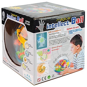 3 otters 3D Puzzle Ball Large, 138 Obstacles Maze Ball Interactive Maze Game Education Toy Sphere Game Ball Boy Gifts
