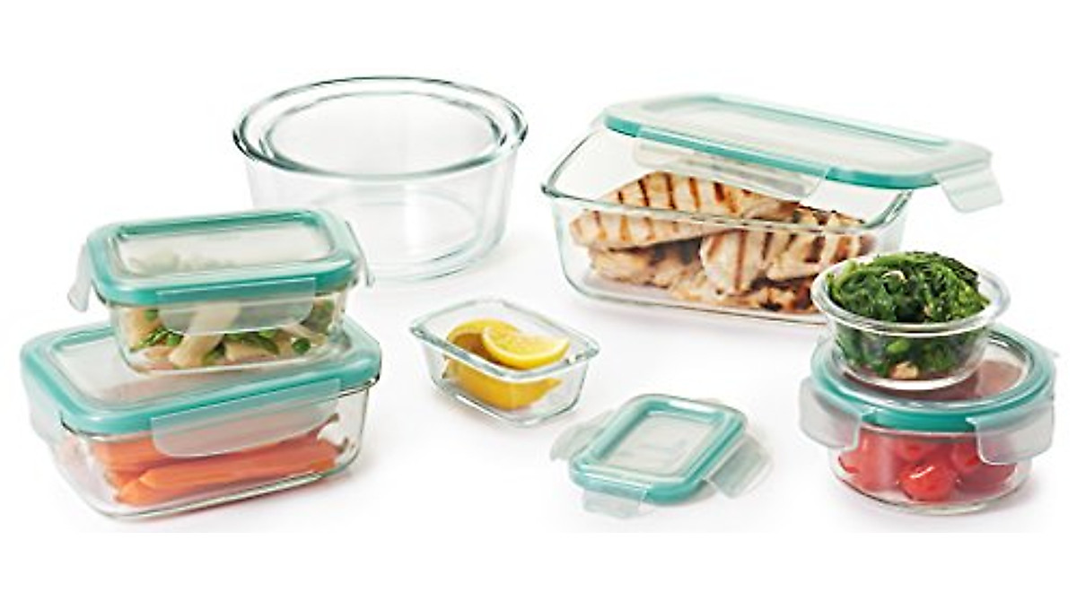 OXO Smart Seal Glass Food Storage Container - Leakproof & Oven Safe