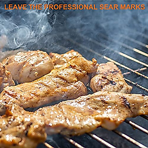 Stainless Steel Solid Rod Cooking Grates for Nexgrill 720-0882A Evolution Infrared Plus 5-Burner Replacement Grill Grates Parts,3 Pack