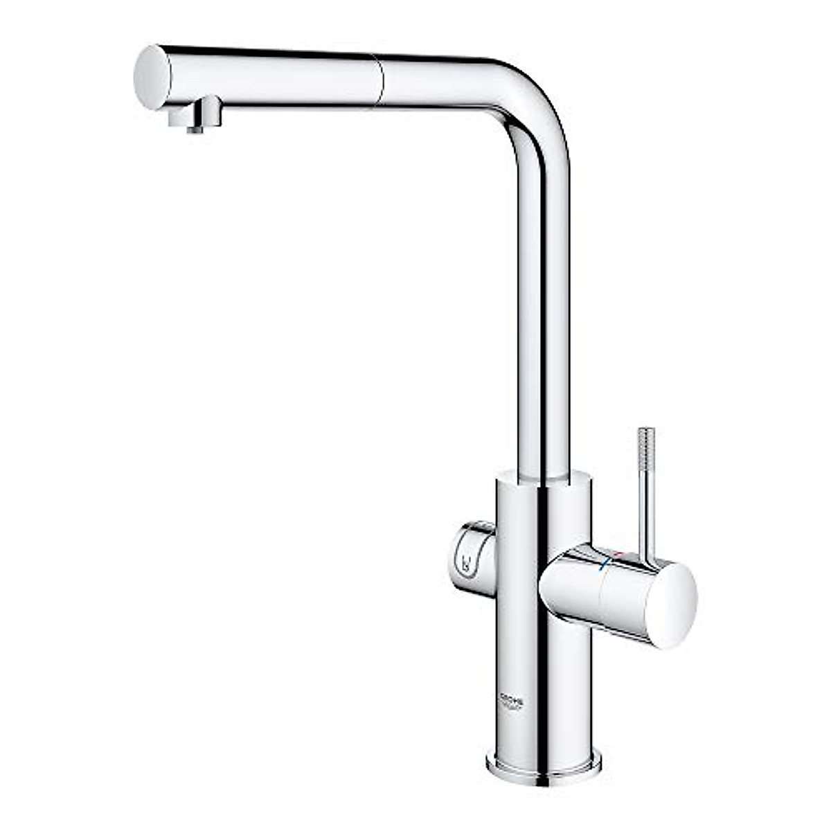 GROHE 31608002 Blue Professional Kitchen Faucet Starter Kit, Starlight Chrome