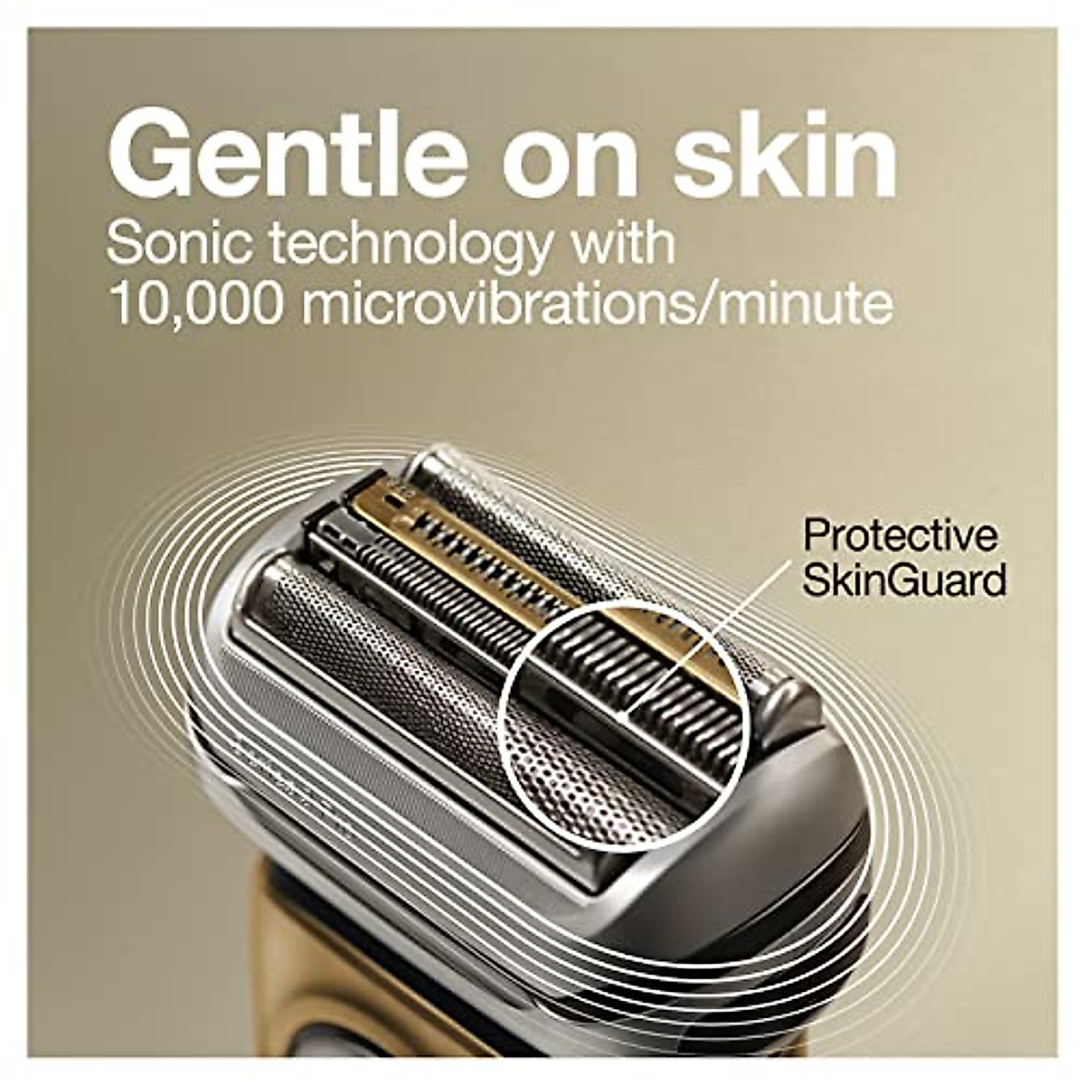 Braun Electric Razor for Men, Waterproof Foil Shaver, Series 9 Pro 9419s, Wet & Dry Shave, with ProLift Beard Trimmer for Grooming, Charging Stand Included, Gold