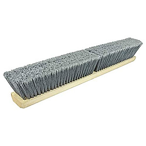 Weiler 77013 18" Vortec Pro Fine Sweep Floor Brush, Flagged Grey Polystyrene Fill