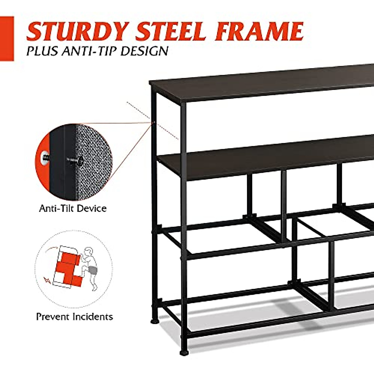 WLIVE 5-Drawer Dresser and 8-Drawer Dresser Set, Fabric Storage Tower for Bedroom, Hallway, Nursery, Closets, Tall Chest Organizer Unit with Textured Print Fabric Bins, Steel Frame, Wood Top, Easy Pul