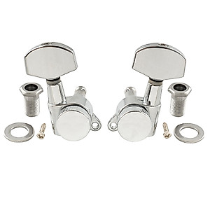 Musiclily Pro 3x3 Guitar Locking Tuners Tuning Pegs Keys Machine Heads Set for Les Paul Electric or Acoustic Guitar, Chrome
