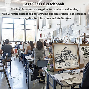 9" x 12" Sketch Book, Top Spiral Bound Sketch Pad, 2 Packs 100-Sheets Each (68lb/100gsm), Acid Free Art Sketchbook Artistic Drawing Painting Writing Paper for Kids Adults Beginners Artists