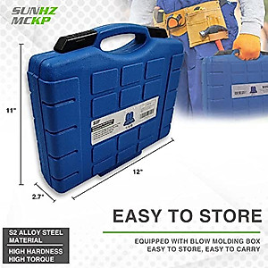 SUNHZMCKP 60-Piece Master Torx Bit Socket and External Torx Socket Set, S2 Alloy steel，E4-E24, T6-T70,TT6-TT70,TP8-TP60,The best auto repair tool