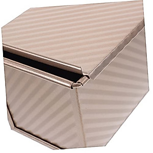 Mikinona Toast Mold Sandwich Buns Baking Pan with Lid Nonstick Baking Sheets Non- Stick Bread Pan Toast Baking Mold Nonstick Bread Pan Loaf Bread Pan Kitchen Gadget Baking Tool Carbon Steel