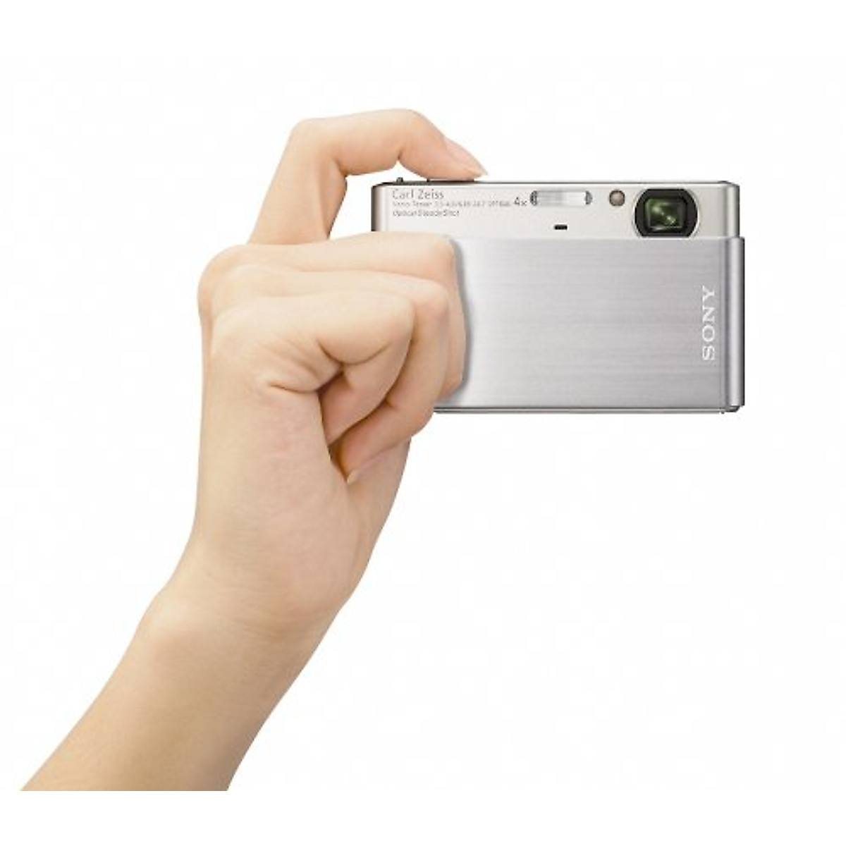Sony Cyber-shot DSC-T90 12.1 MP Digital Camera with 4x Optical Zoom and Super Steady Shot Image Stabilization (Silver)
