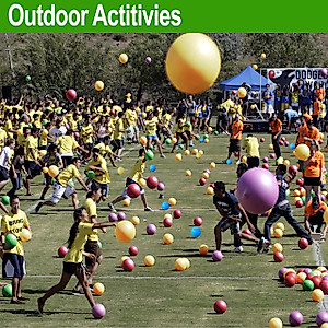 ToysOpoly Playground Balls 8.5 Inch, Kickball Dodgeball for Kids and Adults - Bouncing Dodge Ball, Handball, Square Game for Outdoor & Indoor + Free Pump & Mesh Bag