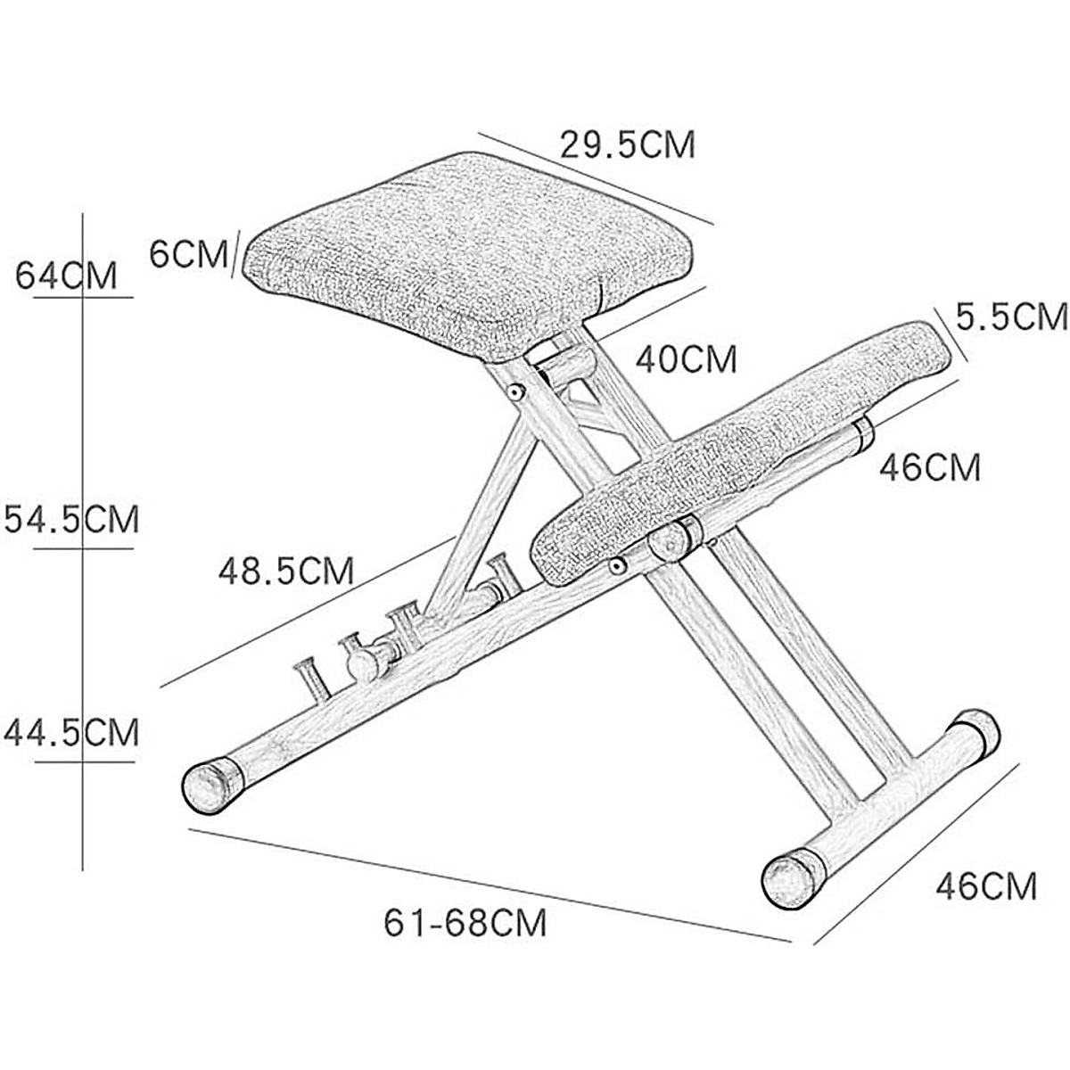 SHIJIANX Kneeling Chair Home Office Chairs Adjustable Orthopedic Chair Anti-humped Student Chair Children's Posture Correction Chair Adult Computer Chair Home Strong Load-Bearing