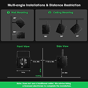 VIVOSUN 8500W Garage Heater, 240V Electric Garage Heater with 3 Modes(8500W/5600W/Only Fan), Digital Powerful Shop Heater with Remote, No-Plug Design, 8-Hour Timer, Digital Thermostat, ETL Listed