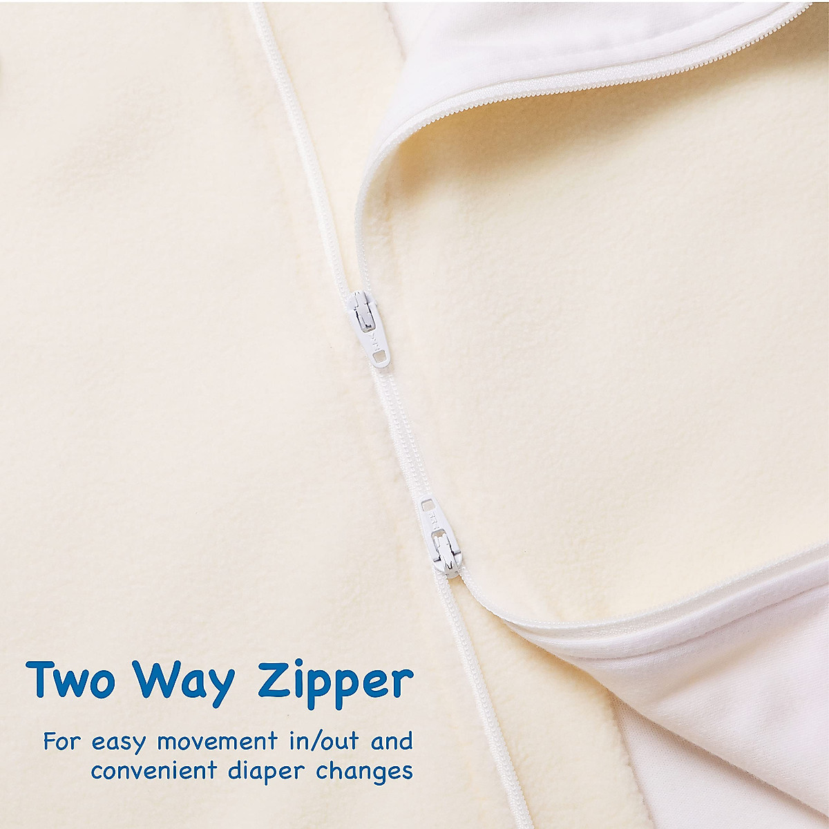 Baby Merlin's Magic Dream Sack Walker - Microfleece Baby Wearable Blanket - Cream - Baby Sleep Sack 12-18 Months